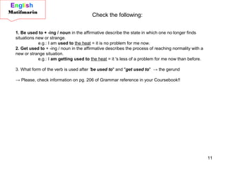 FCE Unit 1 Grammar Contents - Lifestyle | PPT