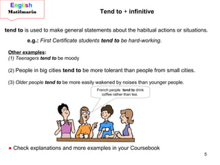 FCE Unit 1 Grammar Contents - Lifestyle | PPT