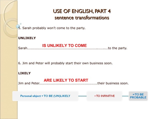 Fce, use of english verb patterns (i) | PPT