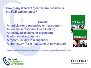 FCE Writing | PPT