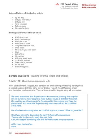 Fce writing | PDF