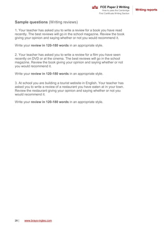 Fce writing | PDF