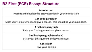 FCE writing tips for anyone who are struggling | PPTX
