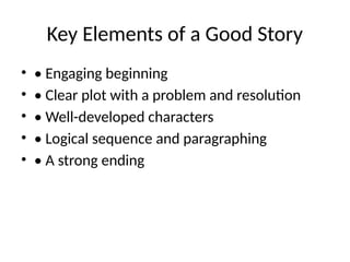 Presentation on tips and hints for the FCE writing task - story | PPTX