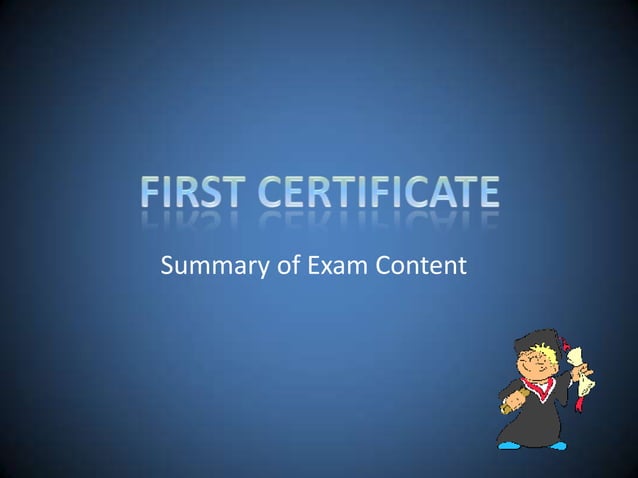 FCE Exam Summary | PPTX
