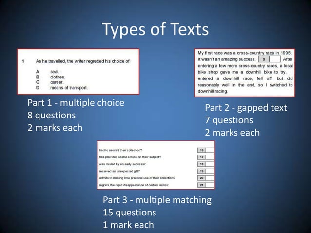 FCE Exam Summary | PPTX