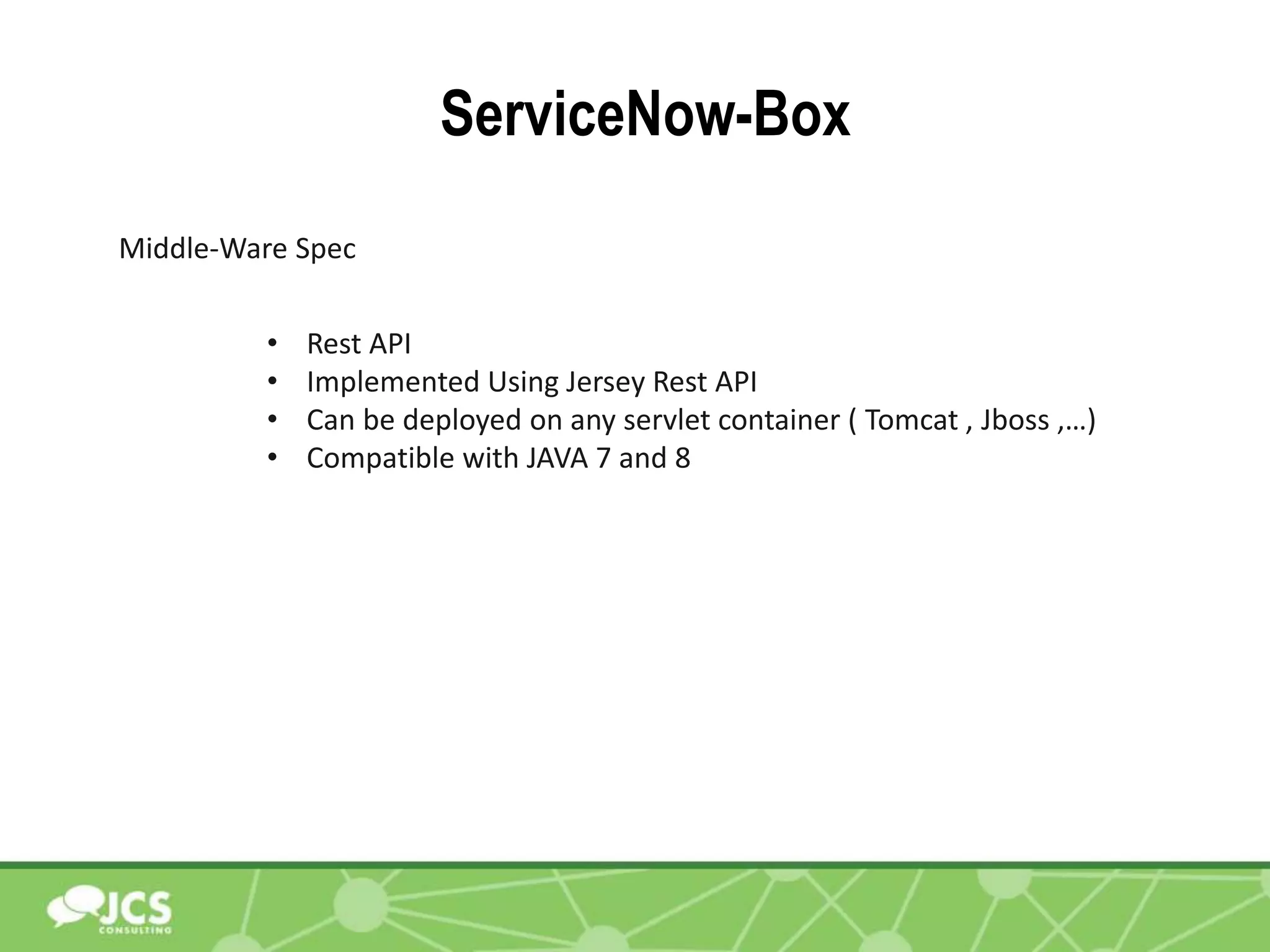 ServiceNow-Box Integration | PPTX | Cloud Computing | Internet