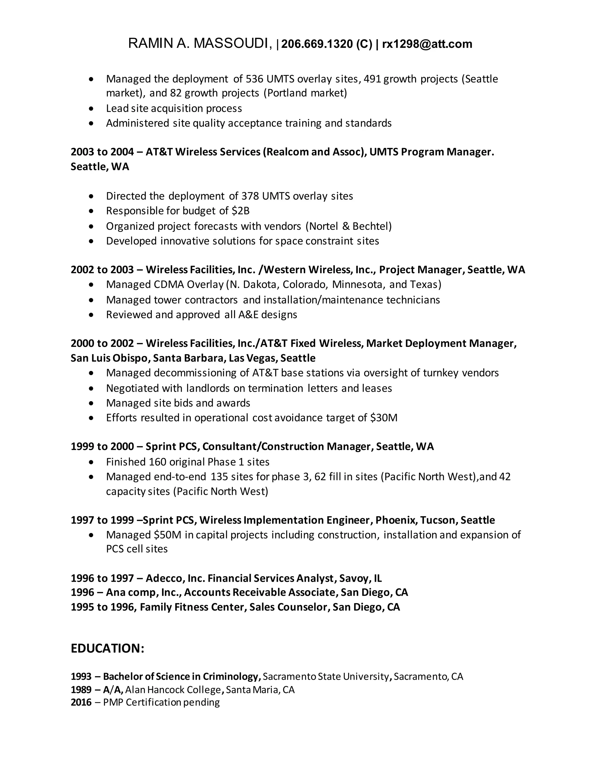 Ramin A Massoudi Resume.2.17.2016