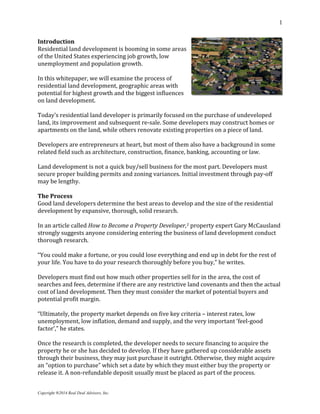 LAND-DEVELOPMENT-WHITEPAPER-FINAL-FINAL-5-21-14 | PDF | Land and Farms ...