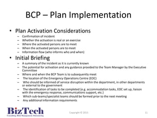 How to Create an Effective Business Continuity Program | PPTX ...