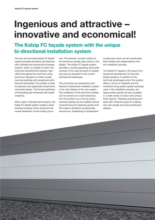 The new Kalzip® FC Fassade | PDF