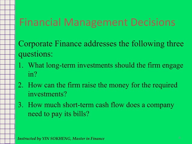 Fundamental of Corporate Finance, chapter 1 | PPT