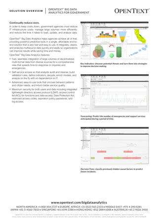 03663 -OpenText Big Data Analytics for Government Solution Overview | PDF