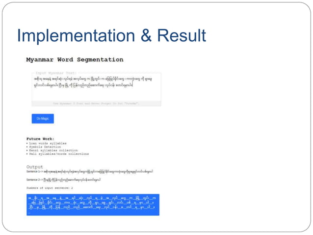First Character Filtering Method In Syllable Segmentation Using Data