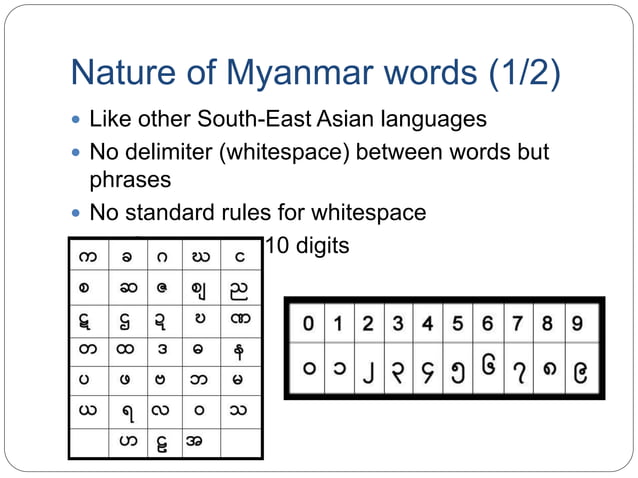 First Character Filtering Method In Syllable Segmentation Using Data Dictionary For Myanmar