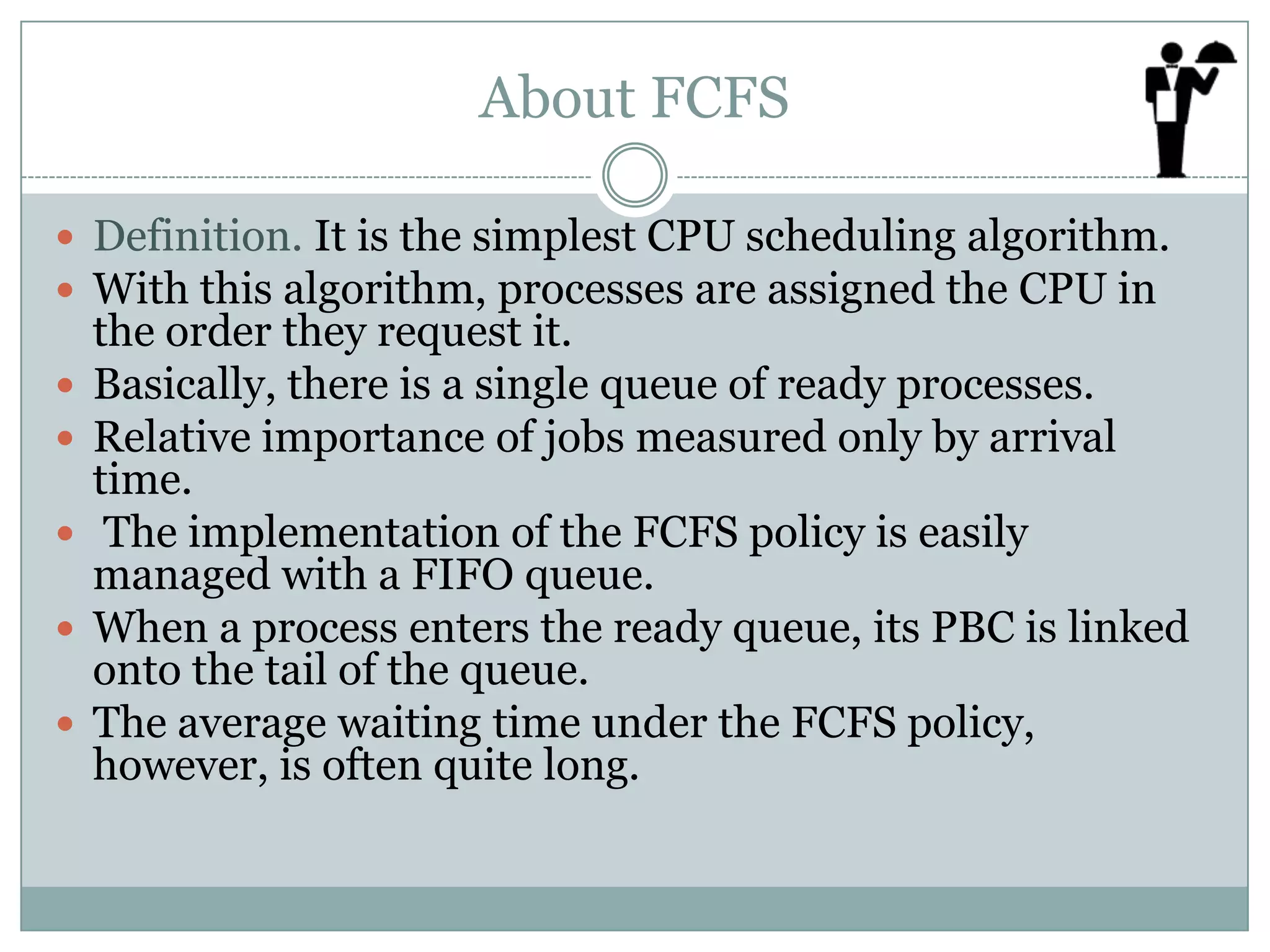 First-Come-First-Serve (FCFS) | PPTX First-Come-First-Serve (FCFS) | PPTX