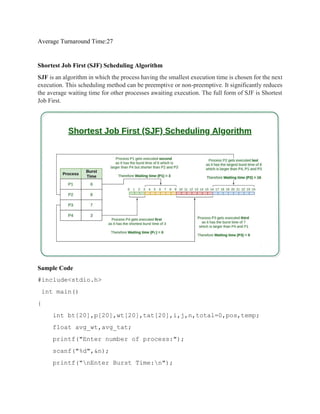 Fcfs and sjf | PDF
