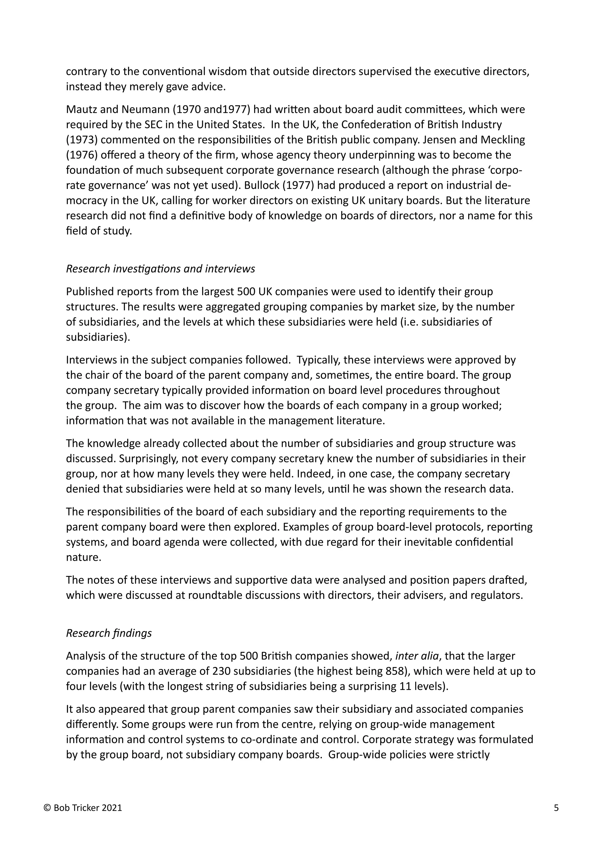 The Future of Corporate Governance - a personal odyssey | PDF ...