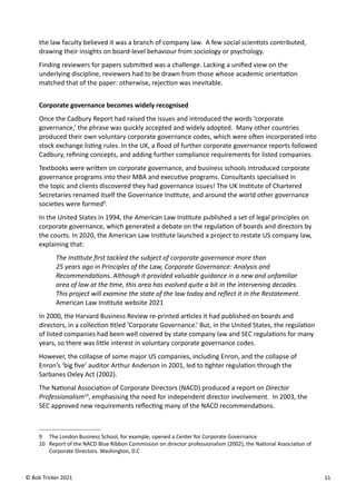 The Future of Corporate Governance - a personal odyssey | PDF ...