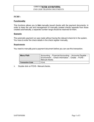 Fch5 create manual checks | DOC