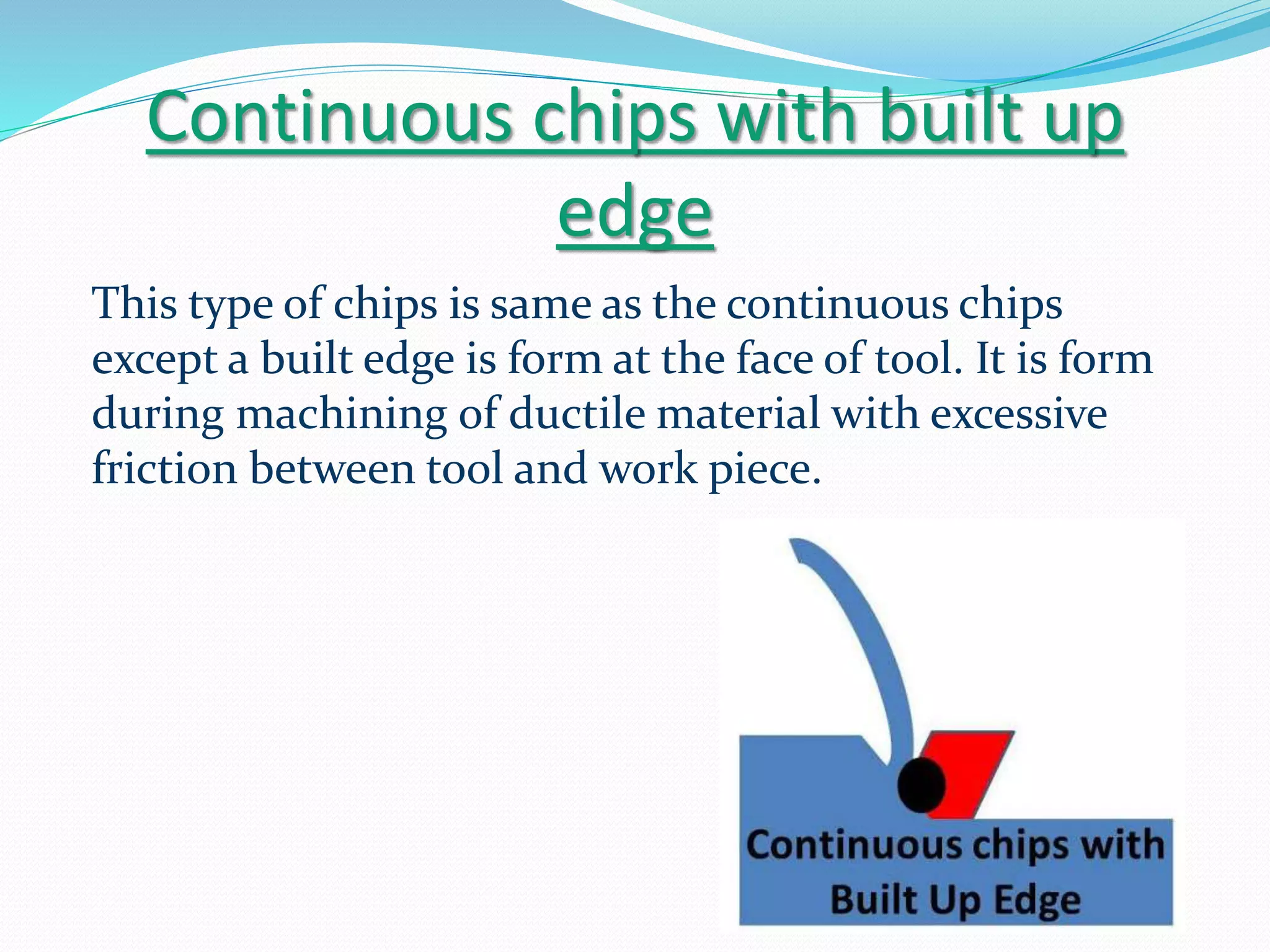 Chips formed and its types in machining operations | PPTX
