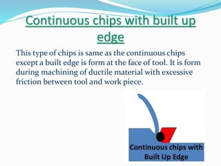 Chips formed and its types in machining operations | PPTX