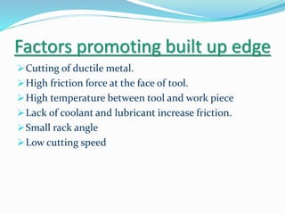 Chips formed and its types in machining operations | PPTX