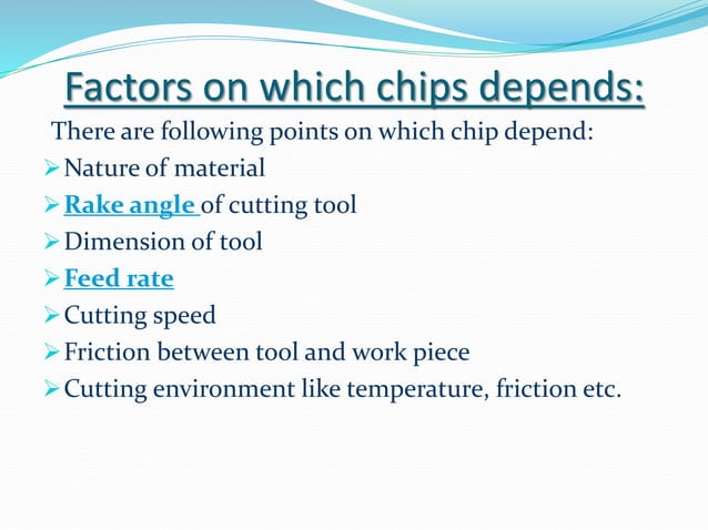Chips formed and its types in machining operations | PPTX