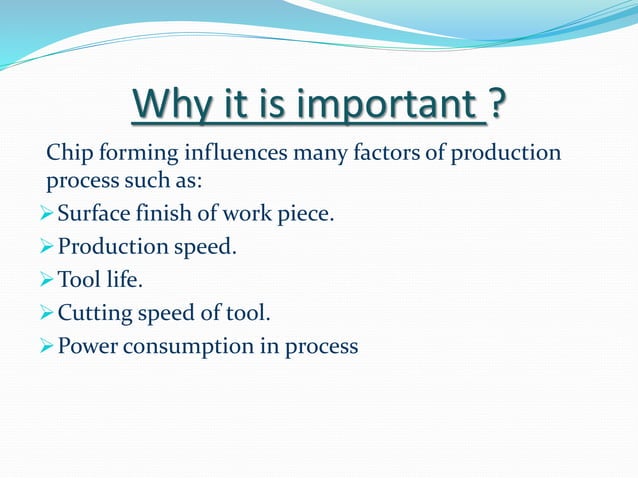 Chips formed and its types in machining operations | PPTX