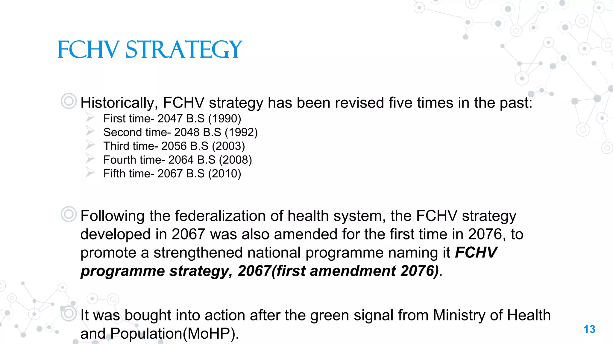 Female Community Health Volunteers (FCHVs) | PDF