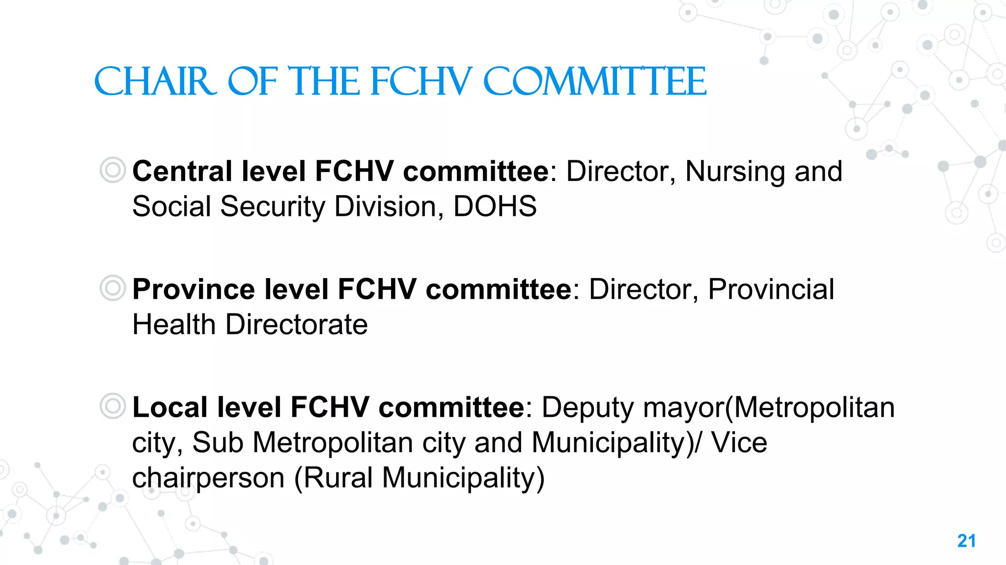 Female Community Health Volunteers (FCHVs) | PDF