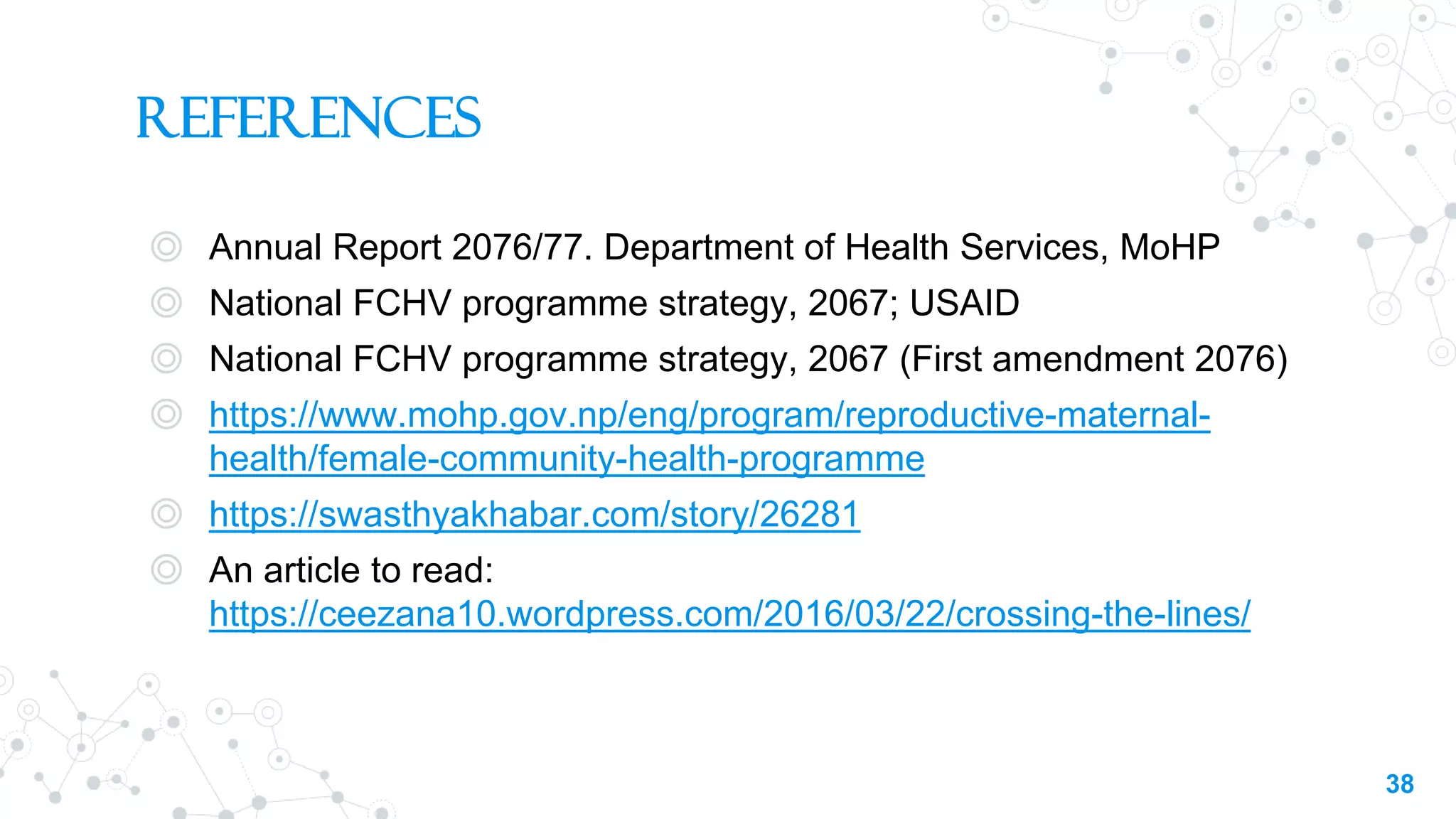 Female Community Health Volunteers (FCHVs) | PDF