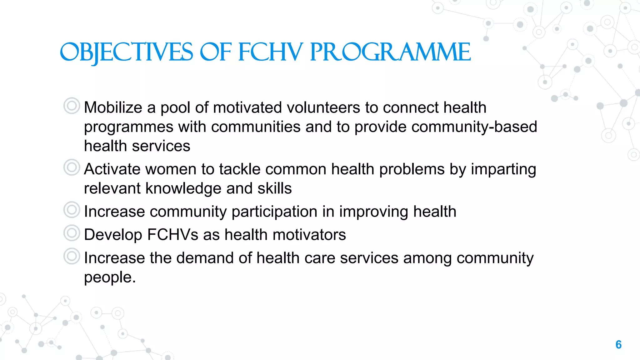 Female Community Health Volunteers (FCHVs) | PDF