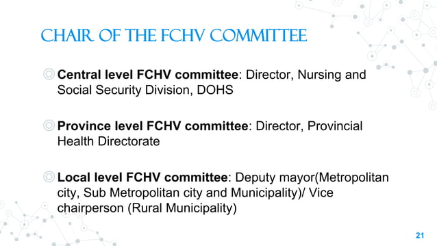 Female Community Health Volunteers (FCHVs) | PDF
