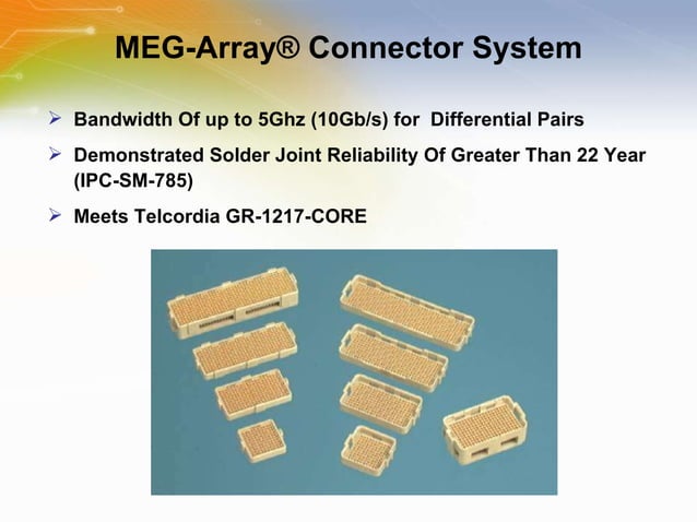 MEG-Array® Connector System | PPT | Technology & Computing