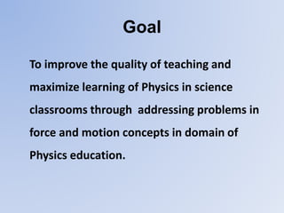 Physics: Force & motion misconceptions | PPTX