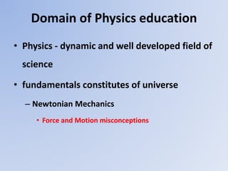 Physics: Force & motion misconceptions | PPTX