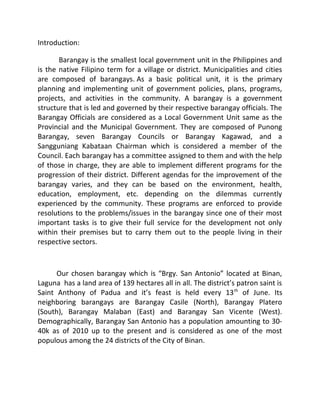 Barangay Project Documentation | DOC