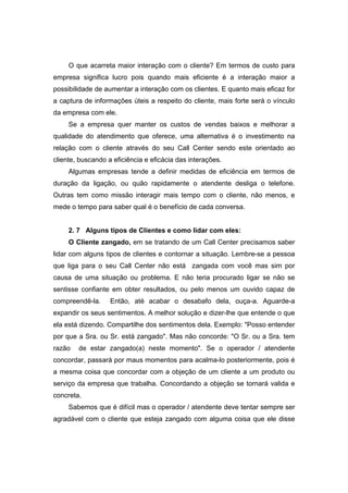 Treinamento em Call Center Receptivo | PDF
