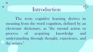 chapter 3 cognitive learning theories in flct | PPT