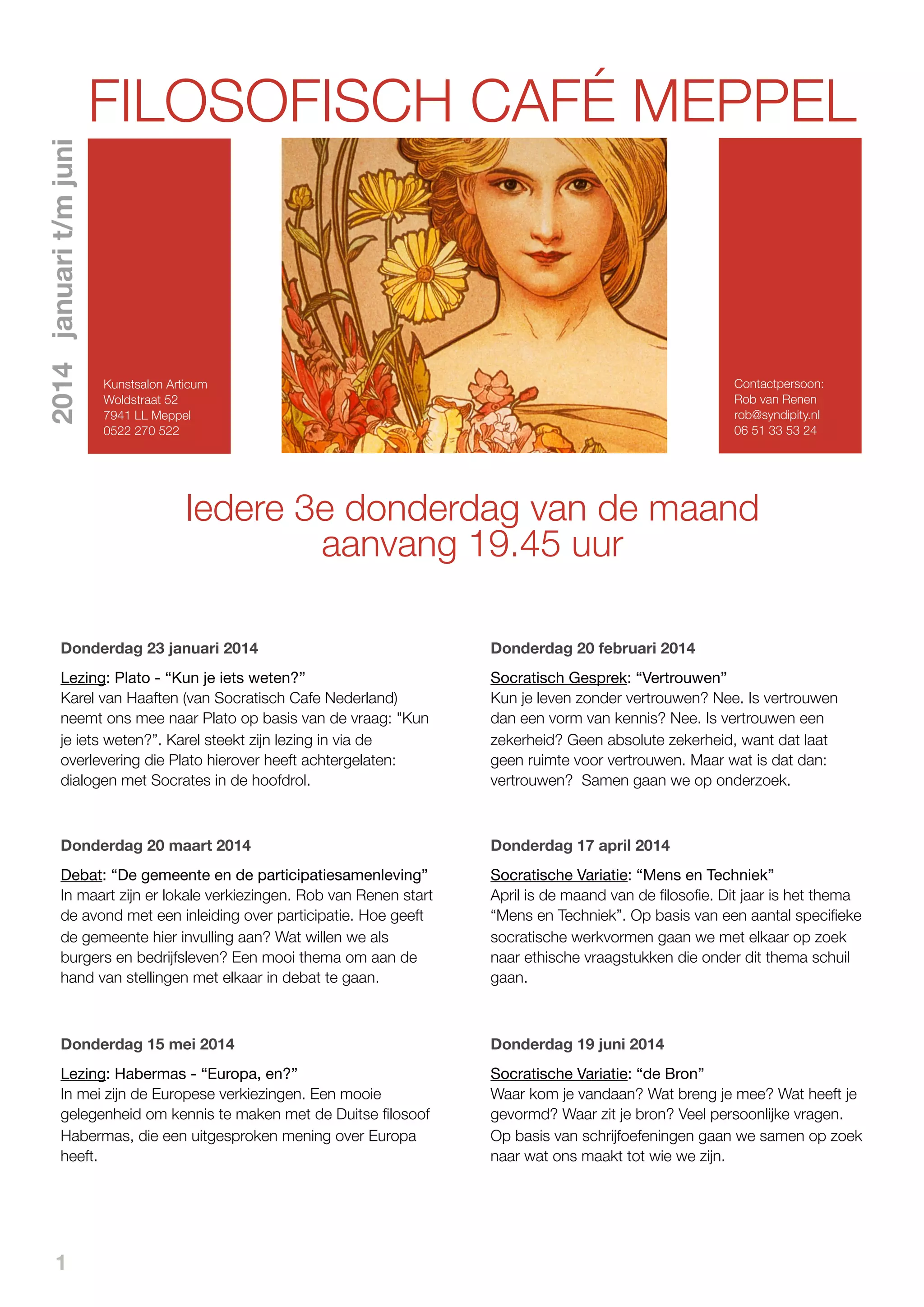 Filosofisch Café Meppel 2014-1 | PDF