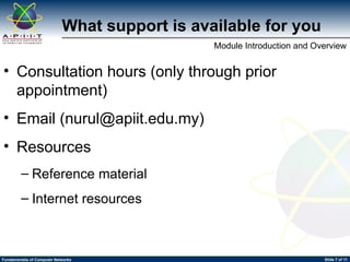 Fundamentals of Computer Networks (Module_Introduction) | PPT