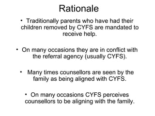W Foerster - Counselling Families with CYF | PPT