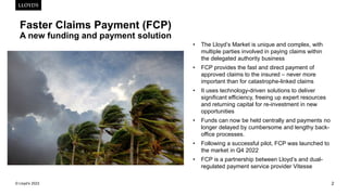 Lloyd's and Vitesse – Insurer Innovation Award 2023 | PPT