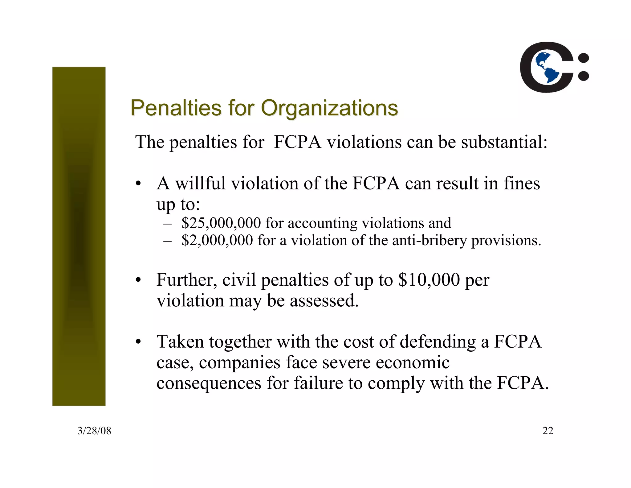 FCPA Overview | PDF