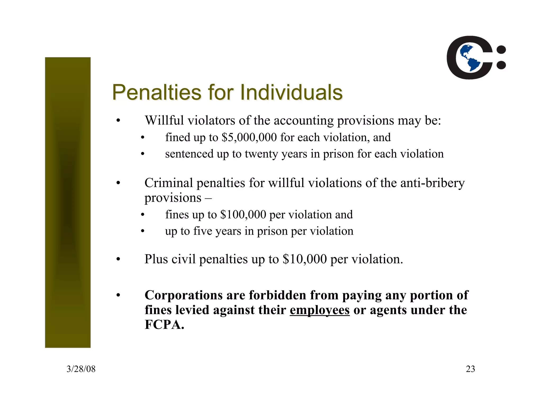 FCPA Overview | PDF
