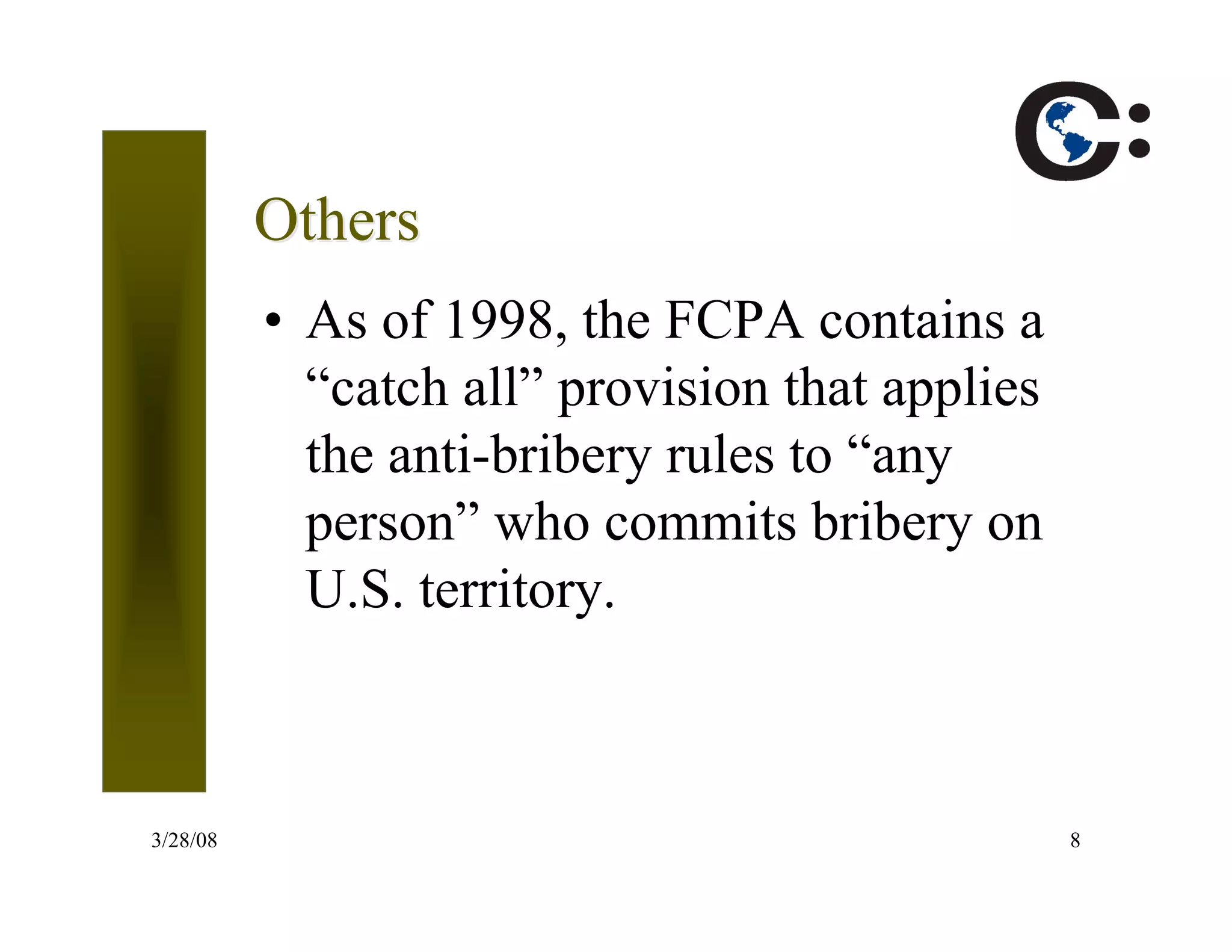 FCPA Overview | PDF