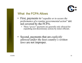 FCPA Overview | PDF