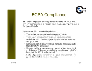 FCPA Overview | PDF