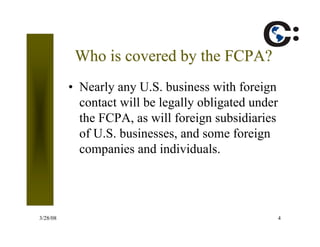 FCPA Overview | PDF
